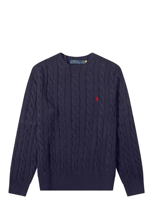Polo Ralph Lauren Classics Long Sleeve Pullover - Hunter Navy Blue