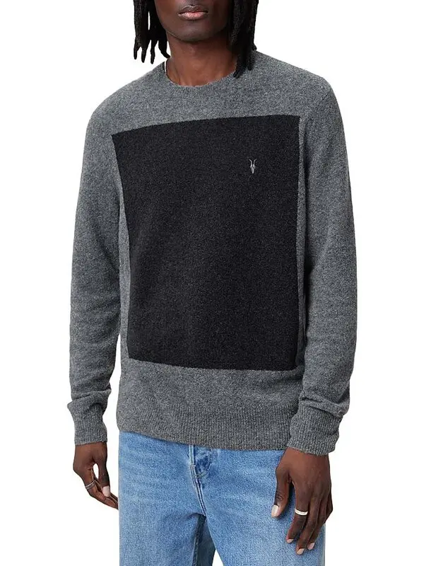 ALLSAINTS Lobke Knit Crewneck Sweater - Charcoal Grey