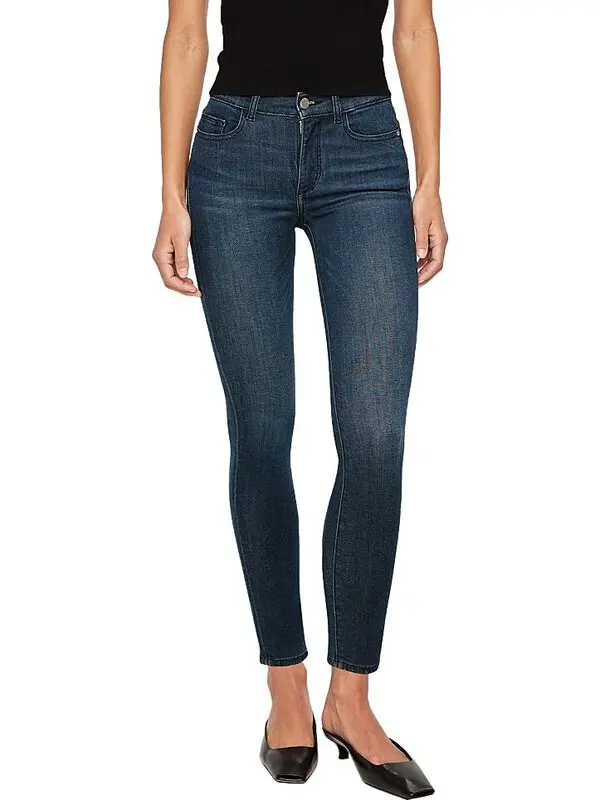 DL1961 Farrow High-rise Skinny Jeans - Dark Indigo