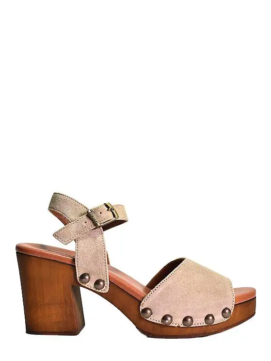 Cordani Willa Wood-bottom Heels - Taupe