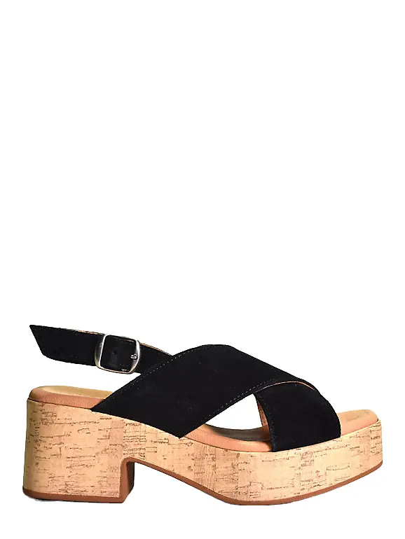 Cordani Malin Cork-bottom Heels - Black