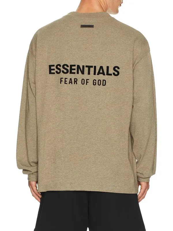 Fear Of God Jersey Long Sleeve T-shirt - Heather Gray