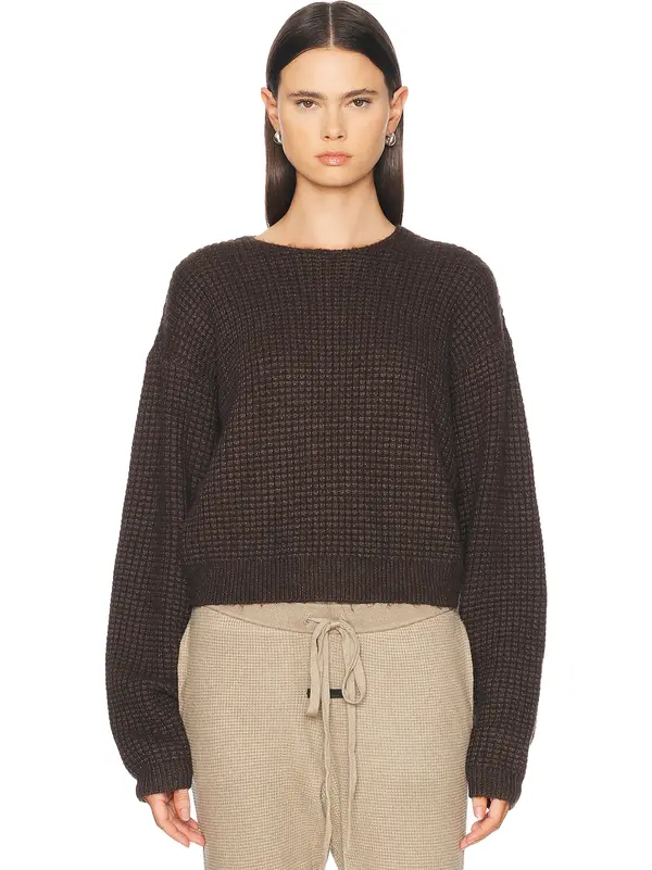 Fear Of God Cropped Sweater - Brown