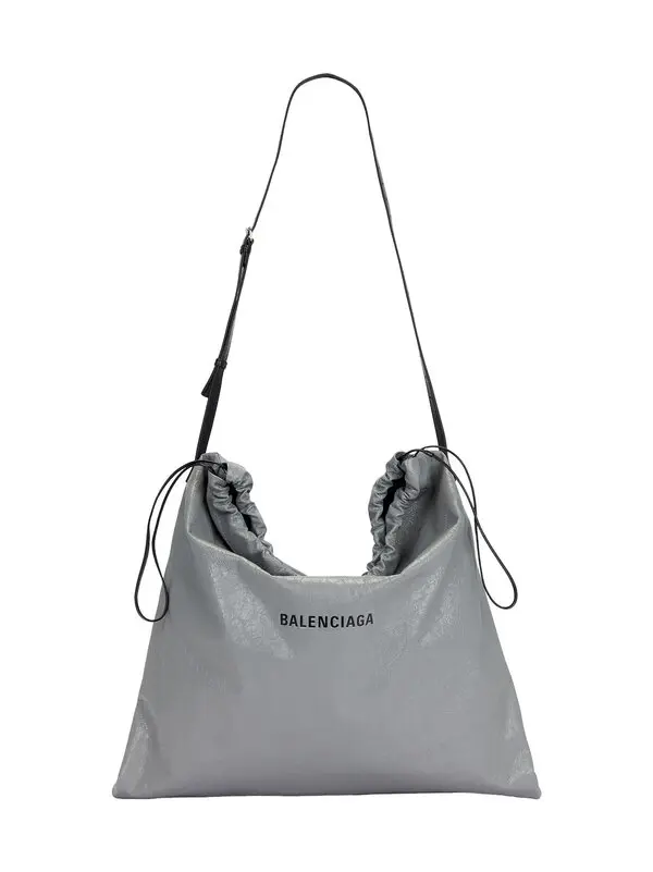 Balenciaga Shopper Dust Shoulder Bag - Grey & Black