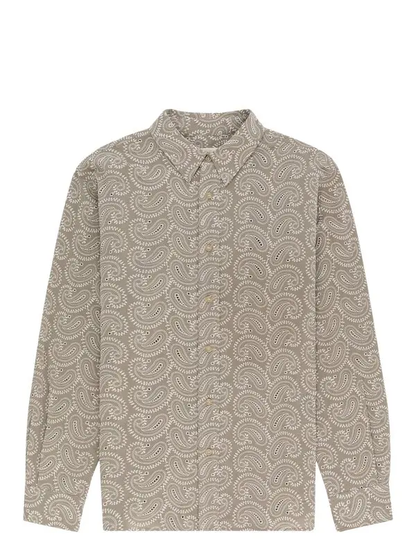 Aimé Leon Dore Paisley Embroidered Shirt - Brown