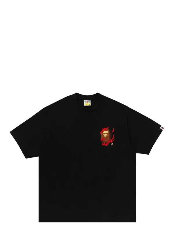 A BATHING APE Relaxed Fit Tee - Black