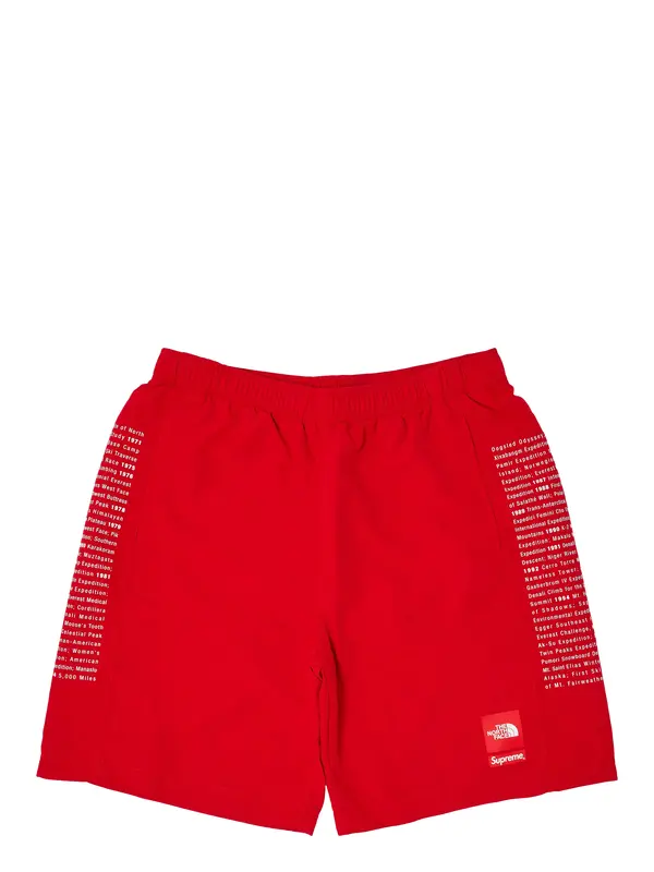 Supreme X The North Face Nylon Short - Red