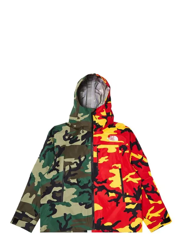 Supreme X The North Face Split Taped Seam Shell Camouflage Jacket - Multicolor