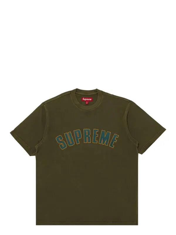 Supreme Cracked Arc Short-sleeve Top 'olive - Green