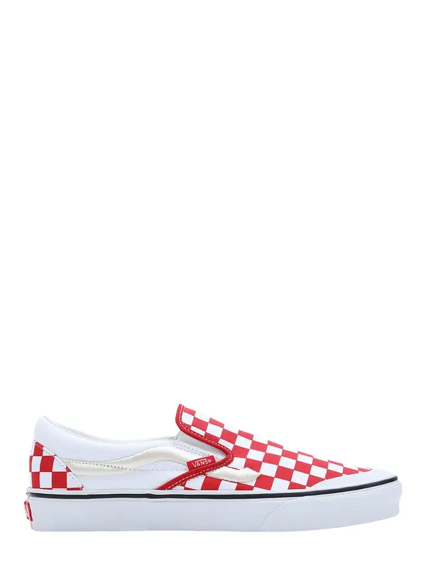 VANS Classic Slip-on 138 Sidestripe Checkerboard - Red