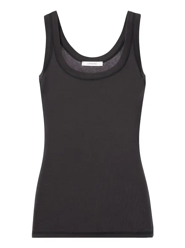 LEMAIRE Cotton Jersey Tank Top - Black