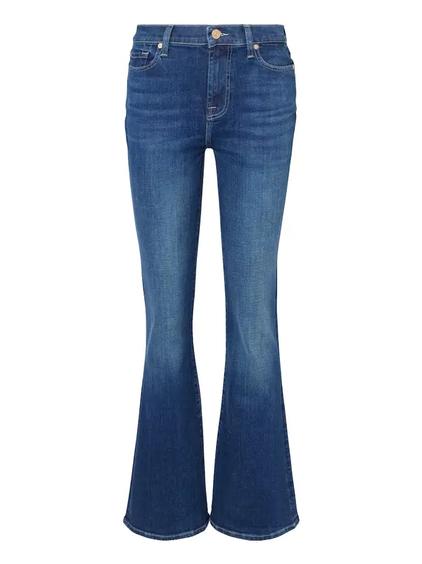 7 For All Mankind Ali High-rise Flare Jeans - Blue