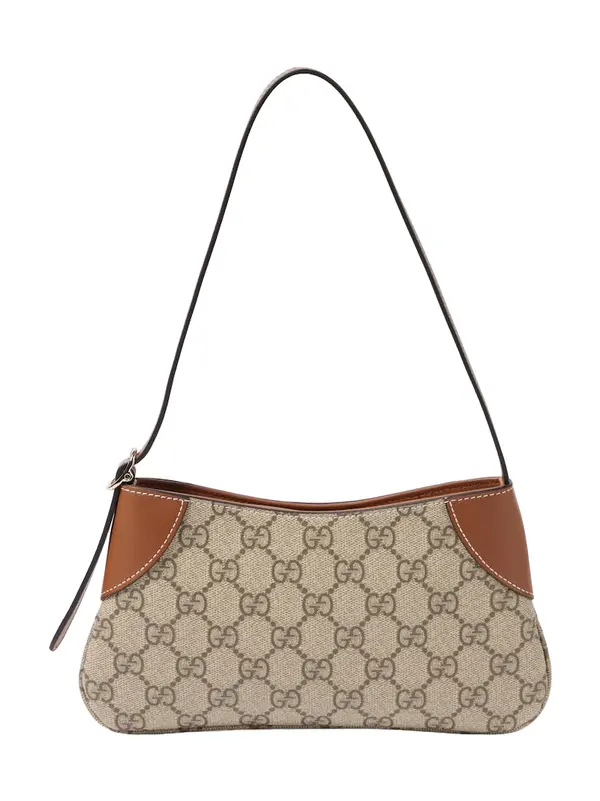 Gucci Gg Emblem Mini Shoulder Bag - Beige