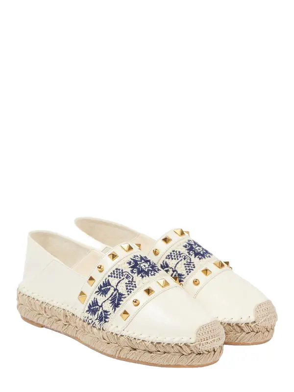 Valentino Garavani Country Leather Espadrilles - Multicoloured