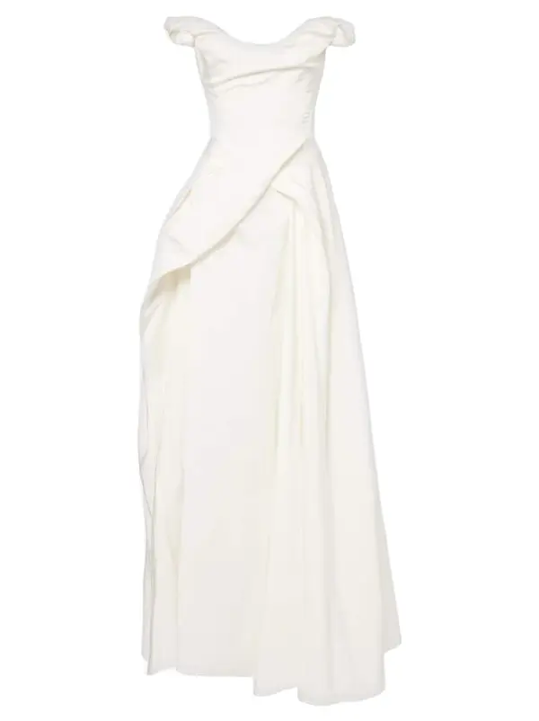 VIVIENNE WESTWOOD Bridal Tabitha Off-shoulder Gown - White