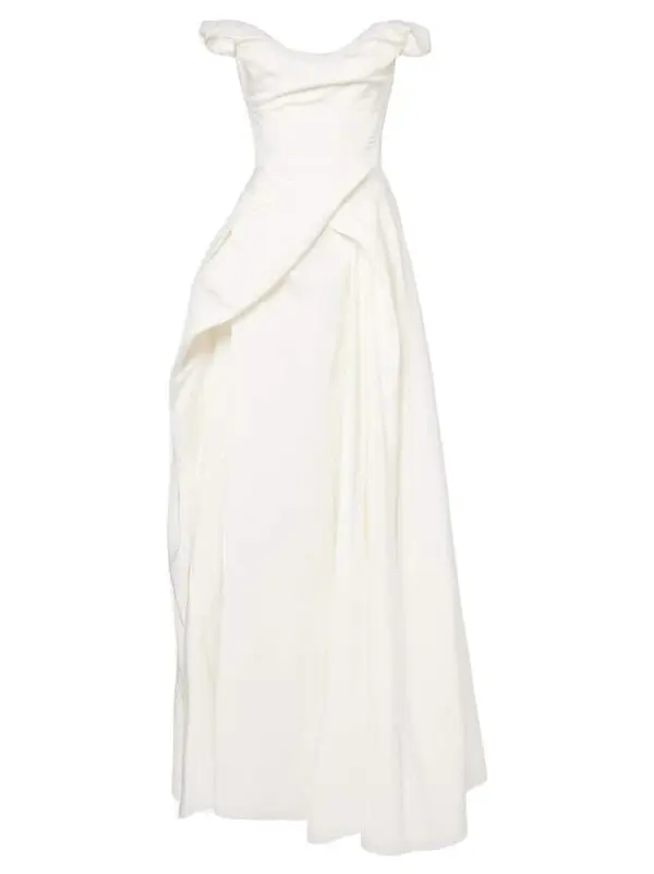 VIVIENNE WESTWOOD Bridal Tabitha Off-shoulder Gown - White
