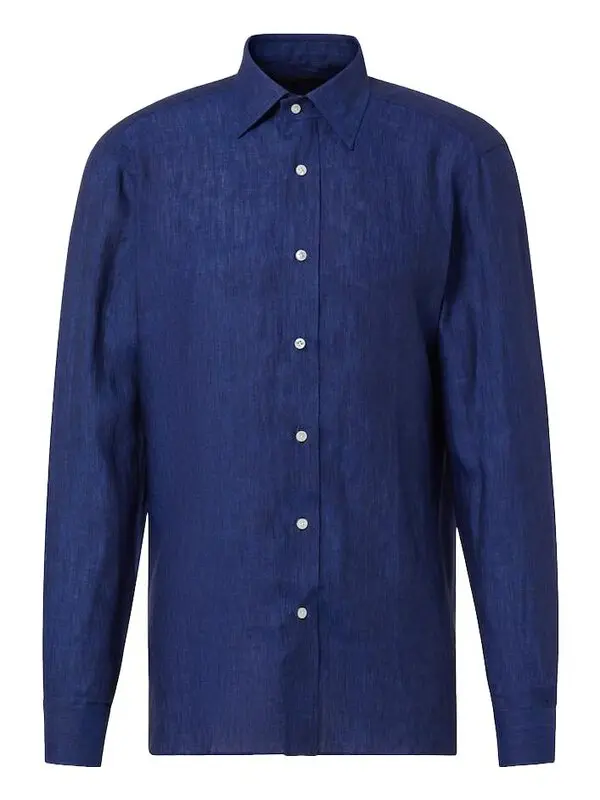 Rubinacci Linen Shirt - Blue