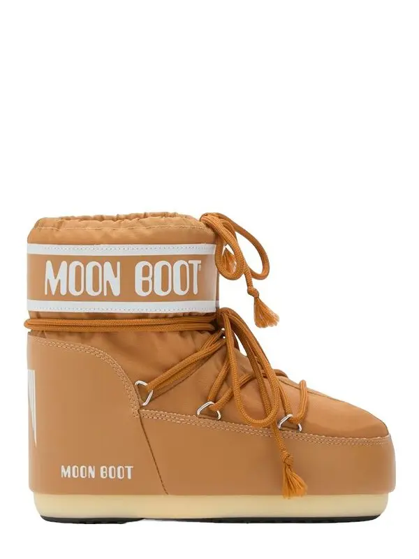 Moon Boot Icon Low Nylon Boots - Cognac