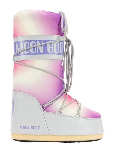 Moon Boot Icon Tie-dye Boots - Glacier Grey