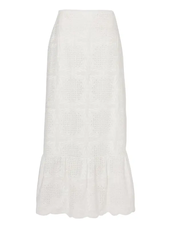 Giambattista Valli Tweed Miniskirt - White