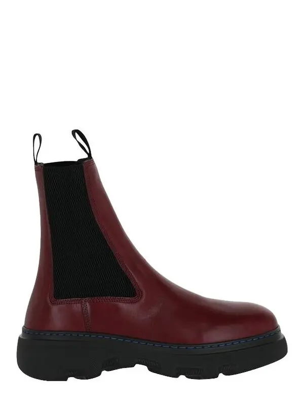 Burberry Creeper Chelsea Boots - Plum