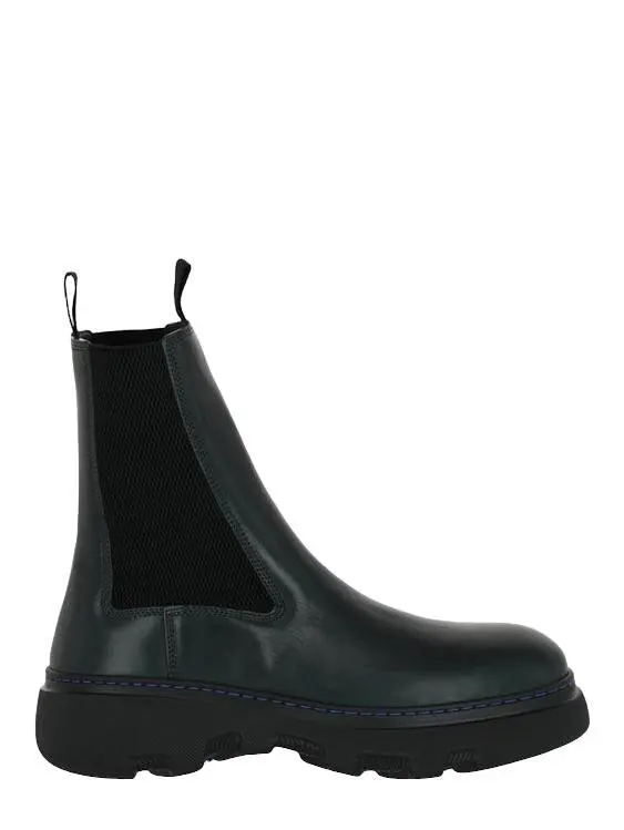 Burberry Creeper Chelsea Boots - Green