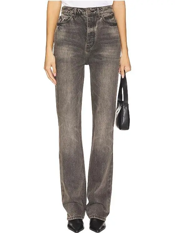 Fear Of God High Waisted Fitted Leg Jeans - Black