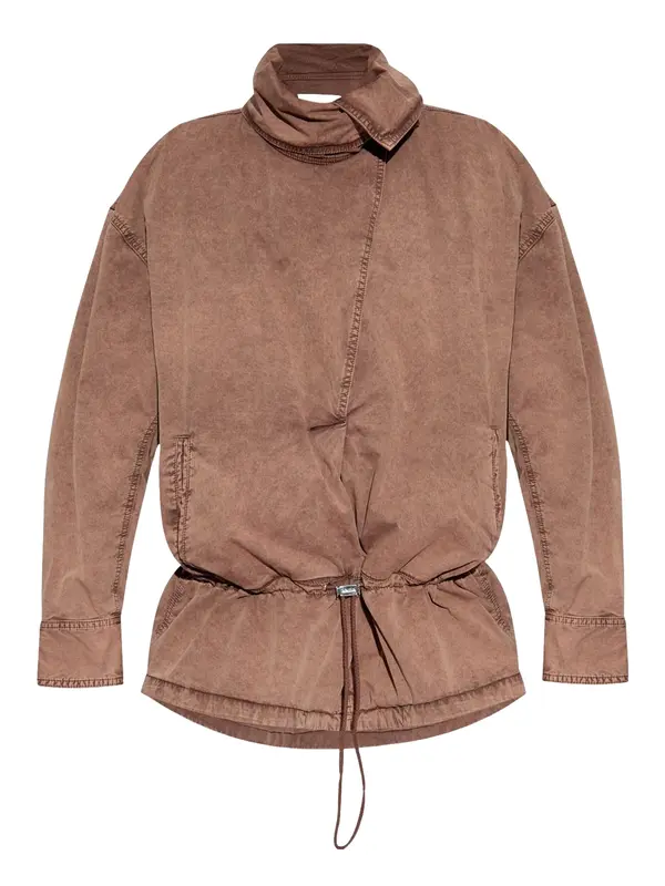 Attico Drawstring Bomber Jacket - Brown