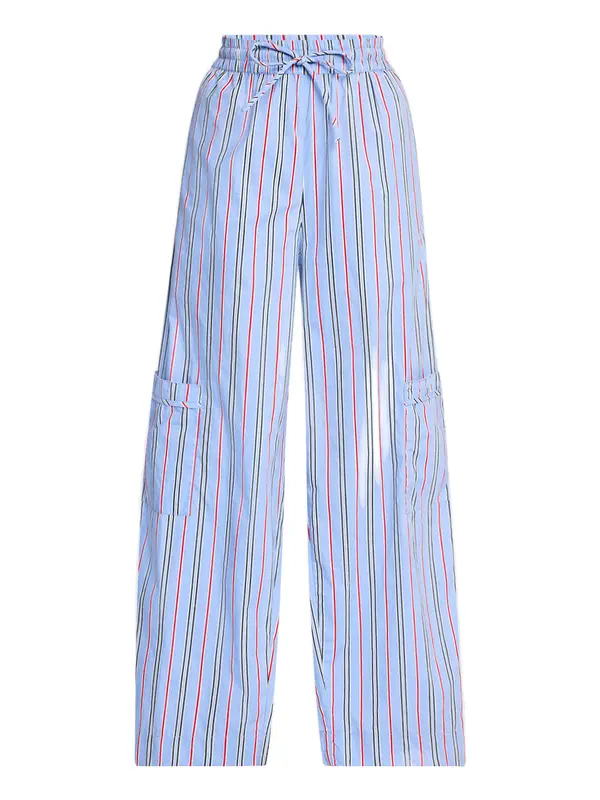 DAMSON MADDER Harrison Stripe Drawstring Pants - Blue