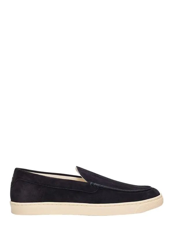 Brunello Cucinelli Hybrid Venetian Slip-ons - Deep Blue