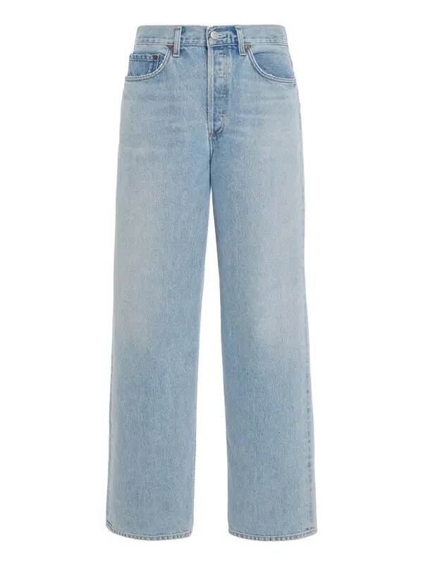 AGOLDE Henson Rigid Low-rise Wide-leg Jeans - Light Wash