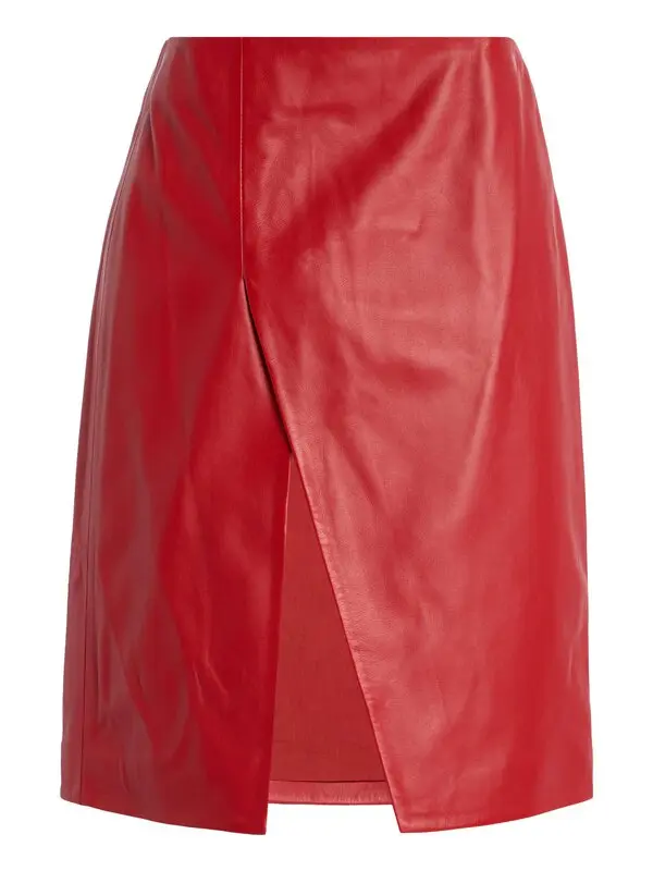 Loulou De Saison Ekare Leather Mini Skirt - Red