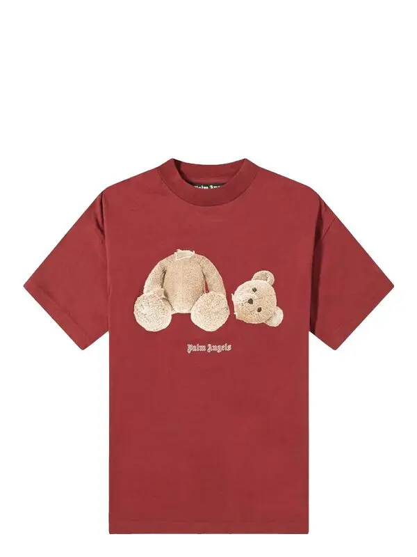 Palm Angels X End Bear Rose Tee Shirt - Burgundy