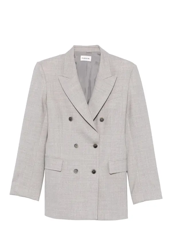 P.a.r.o.s.h Double-breasted Blazer - Grey