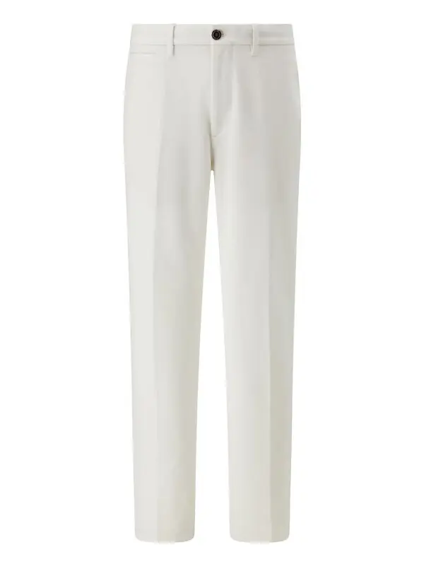 Boggi Milano Stretch-cotton Trousers - White