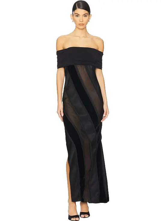 Anna October Pauline Maxi Dress - Black