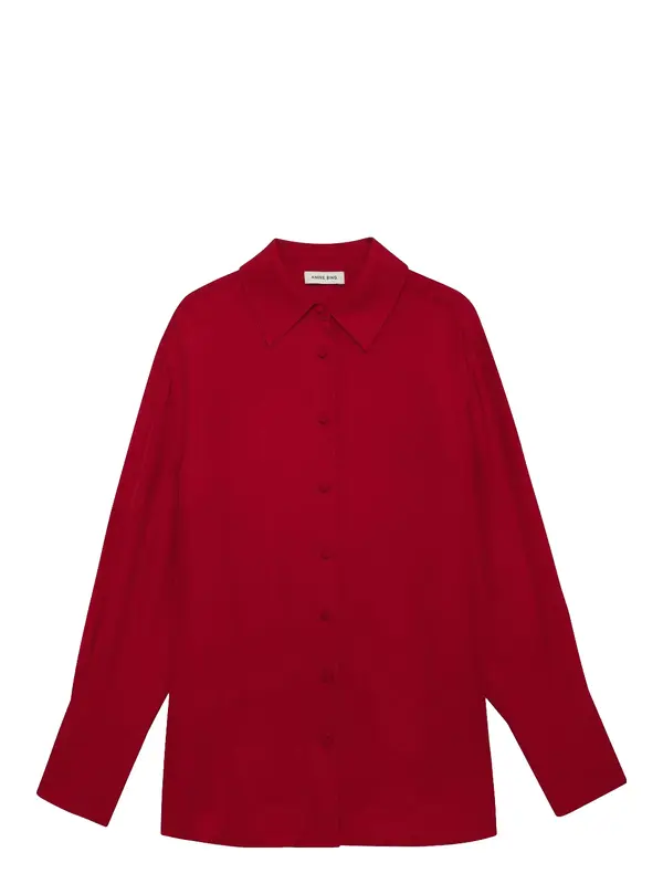 ANINE BING Bridget Shirt - Red
