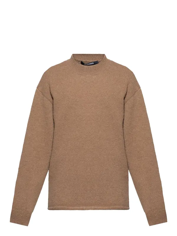 Jacquemus Drop-shoulder Jumper - Brown