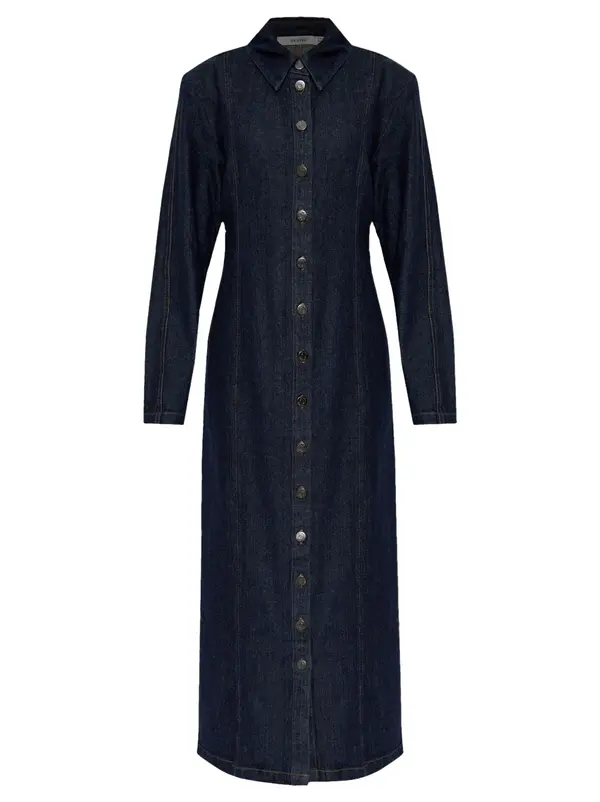 GESTUZ Tilmagz Midi Shirt Dress - Blue