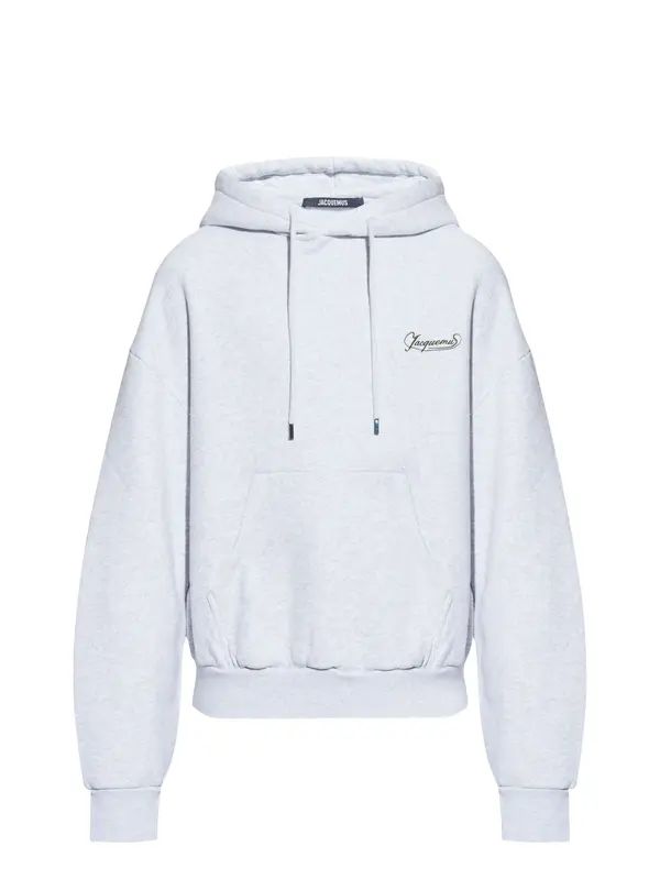 Jacquemus Gros Grain Hoodie - Grey