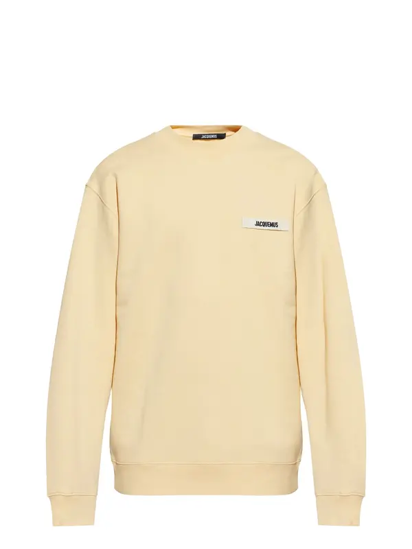 Jacquemus Logo-patch Sweatshirt - Neutrals