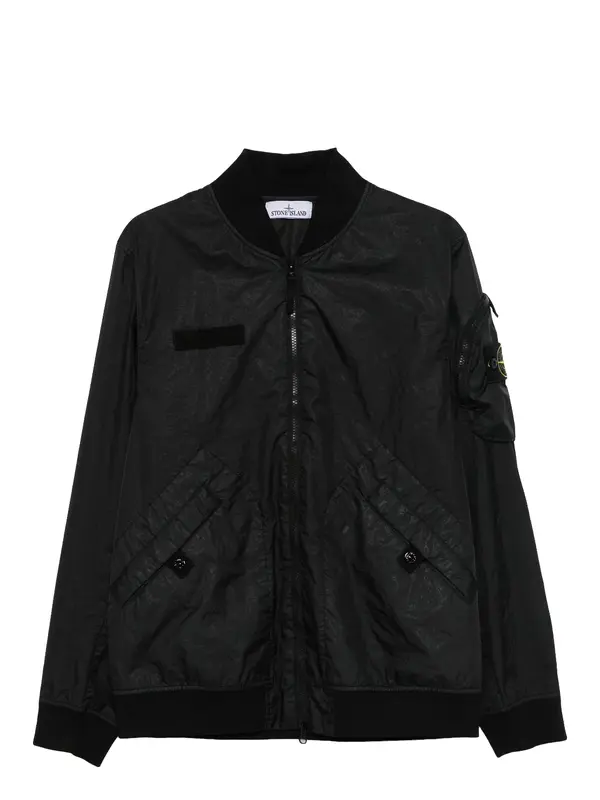 Stone Island 3l Tc Membrane Bomber Jacket - Black
