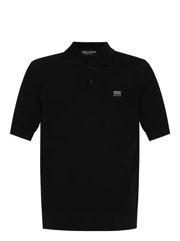 Dolce & Gabbana Cotton Polo Shirt - Black