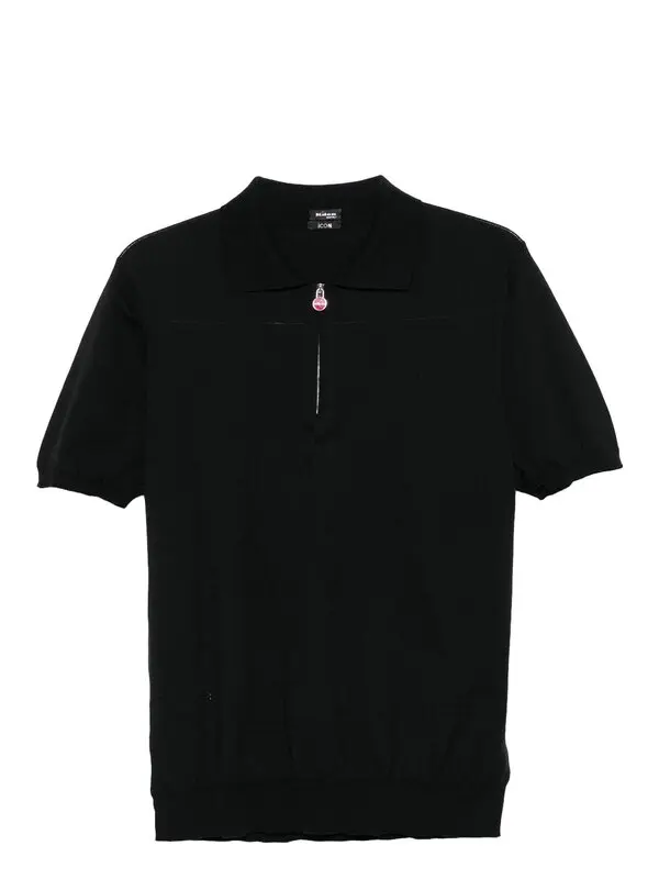 Kiton Cotton Polo Shirt - Black