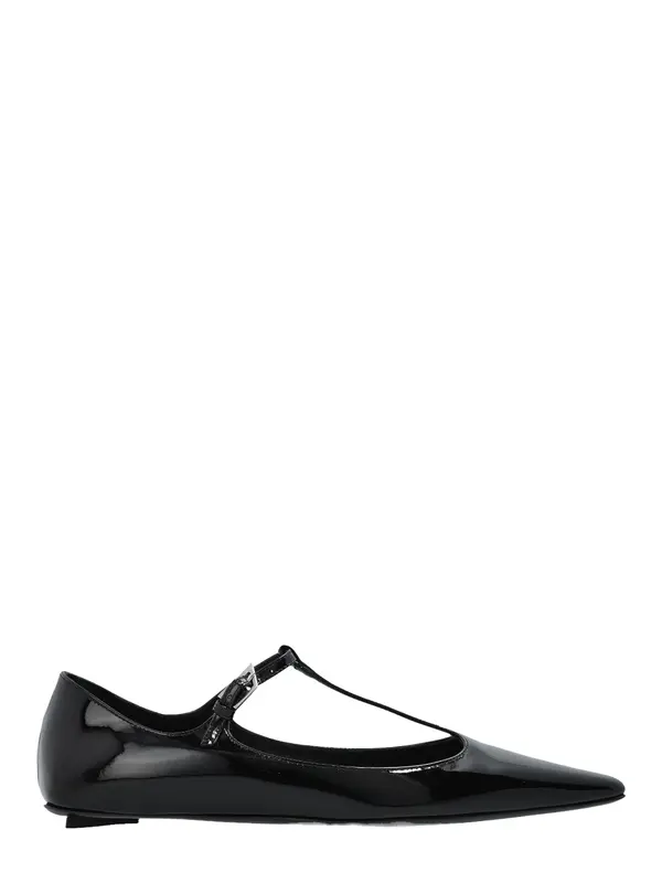 Attico Juno Ballet Flats - Black