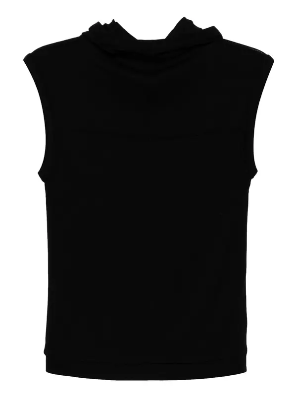 THOM KROM Hooded Vest - Black