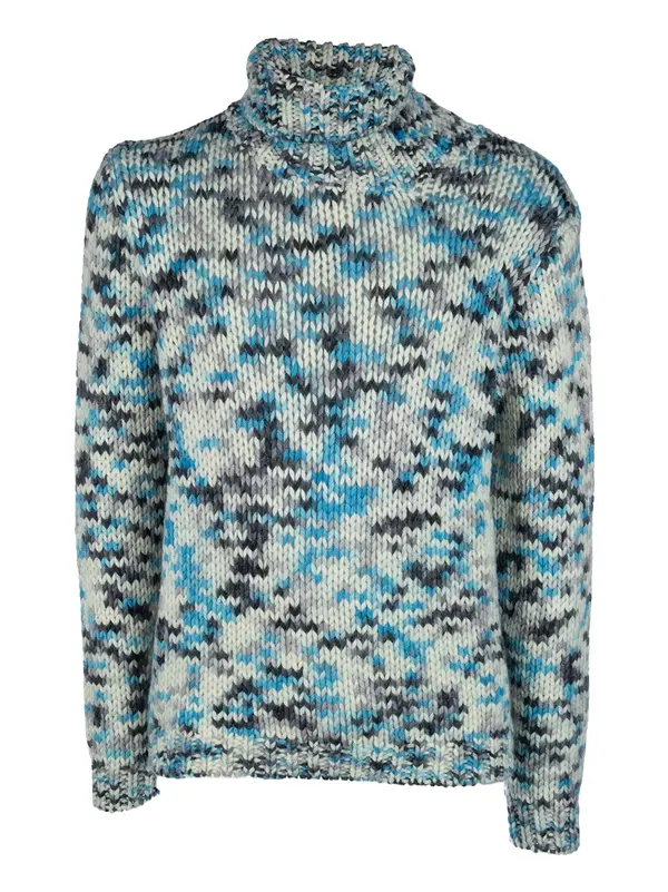 DANIELE FIESOLI Patterned Intarsia Jumper - Blue