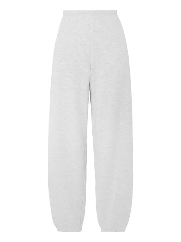 SKIMS Cotton-blend Fleece Track Pants - Gray