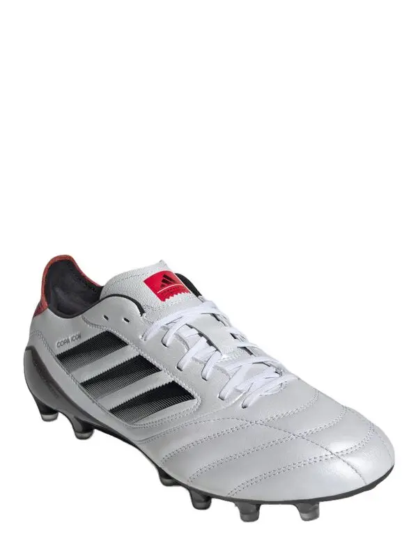 Adidas Firm Ground Soccer Cleats - Cloud White / Core Black / Pure Ruby