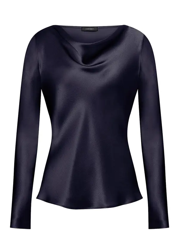 Alberta Ferretti Satin-finish Top - Blue
